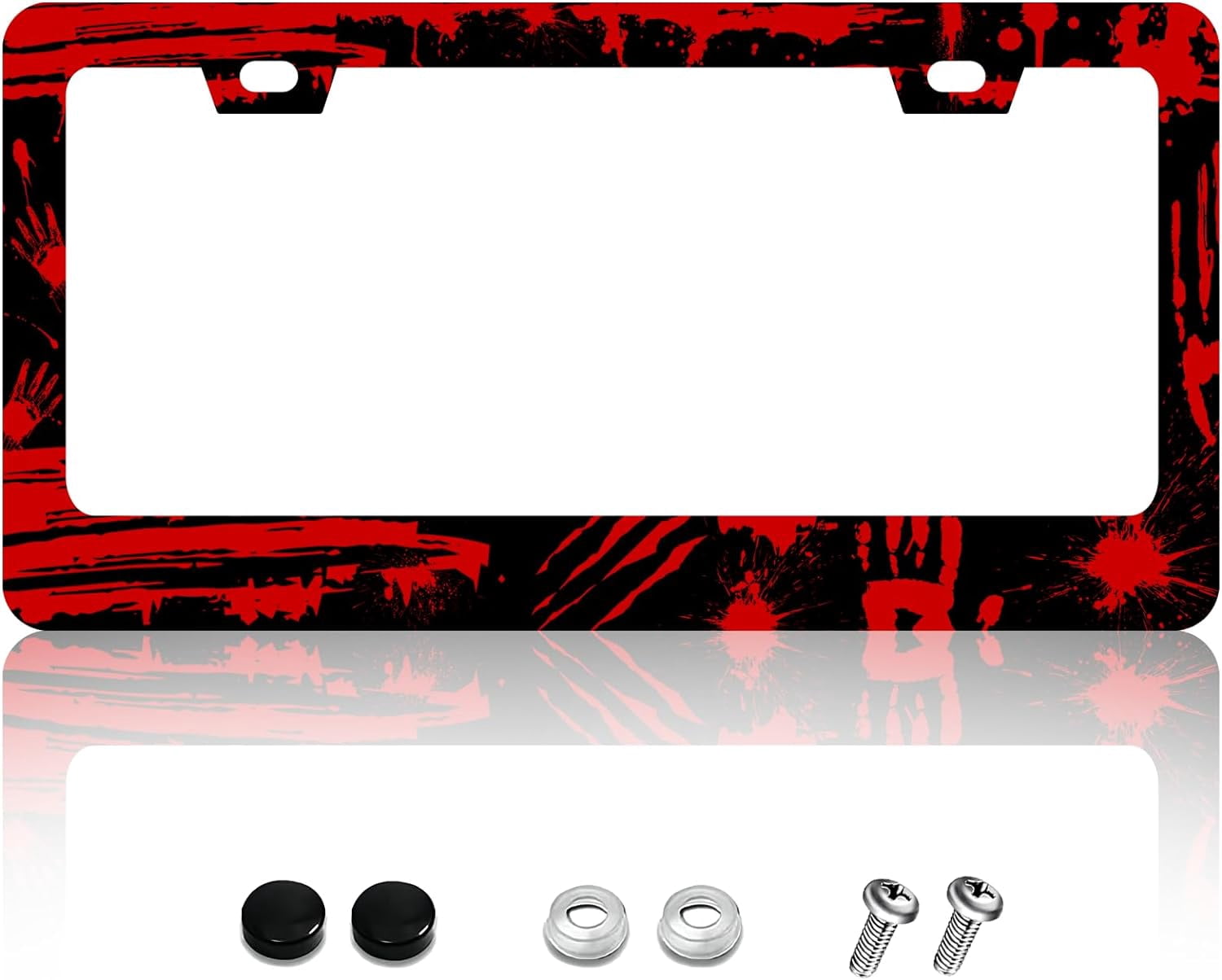 Blood Splattered License Plate Frame Personalized License Plate Frames ...
