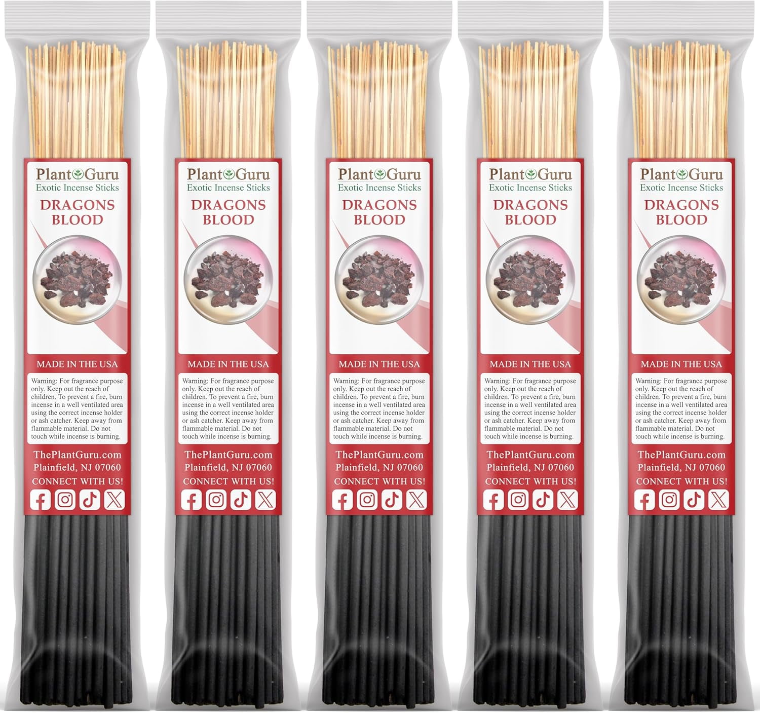 Blood Sticks 500 Bulk Pack 11" - Smooth and Clean Long Burn Time, 45 to ...