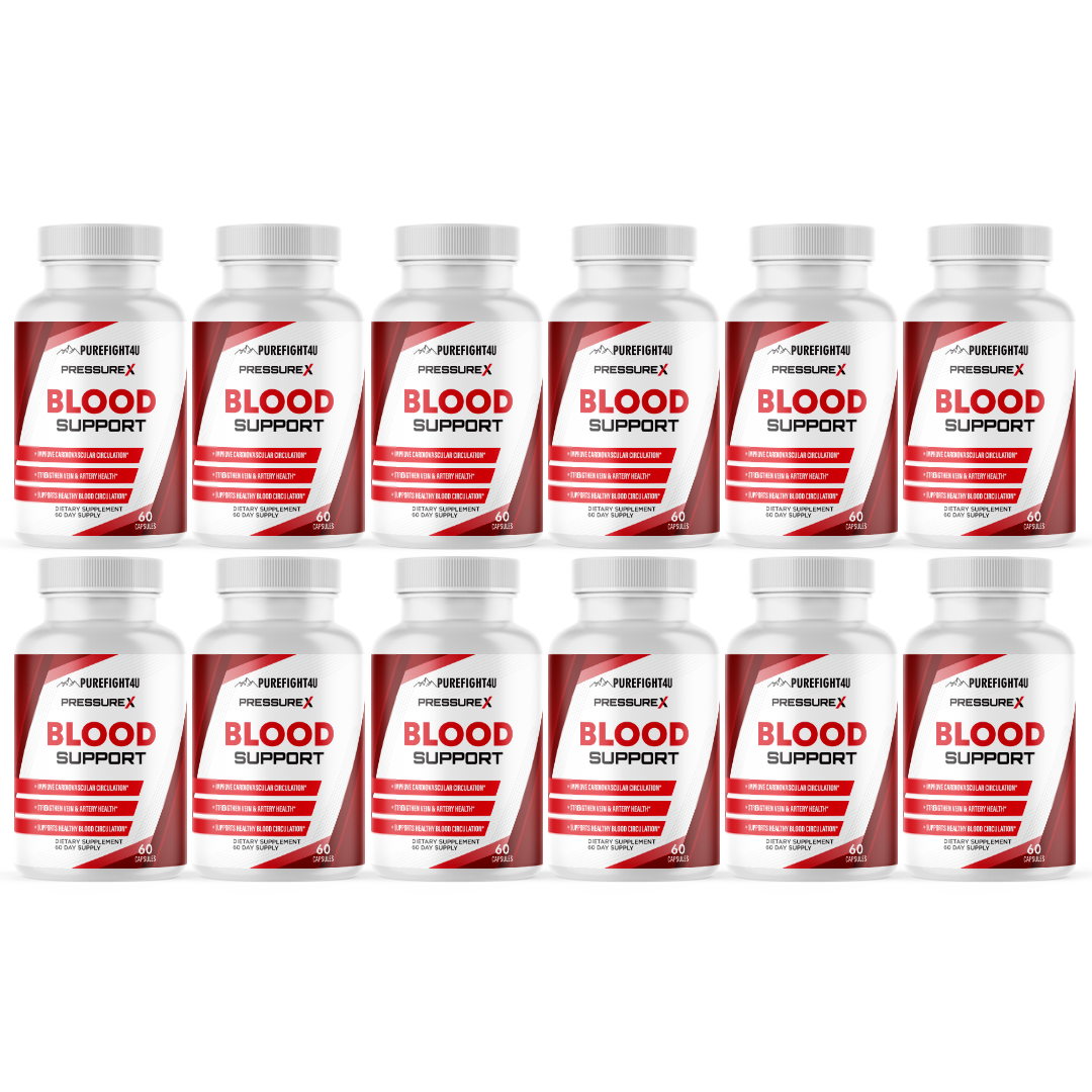 Blood Support Capsules, Supports Healthy Blood Circulation-12 Bottles ...