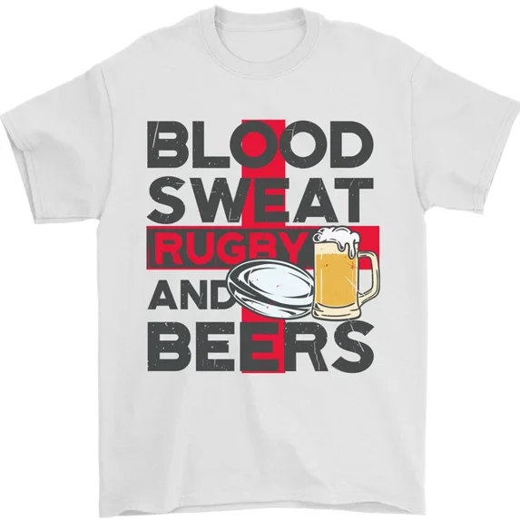 Blood Sweat Rugby and s England Funny T-Shirt - Walmart.com