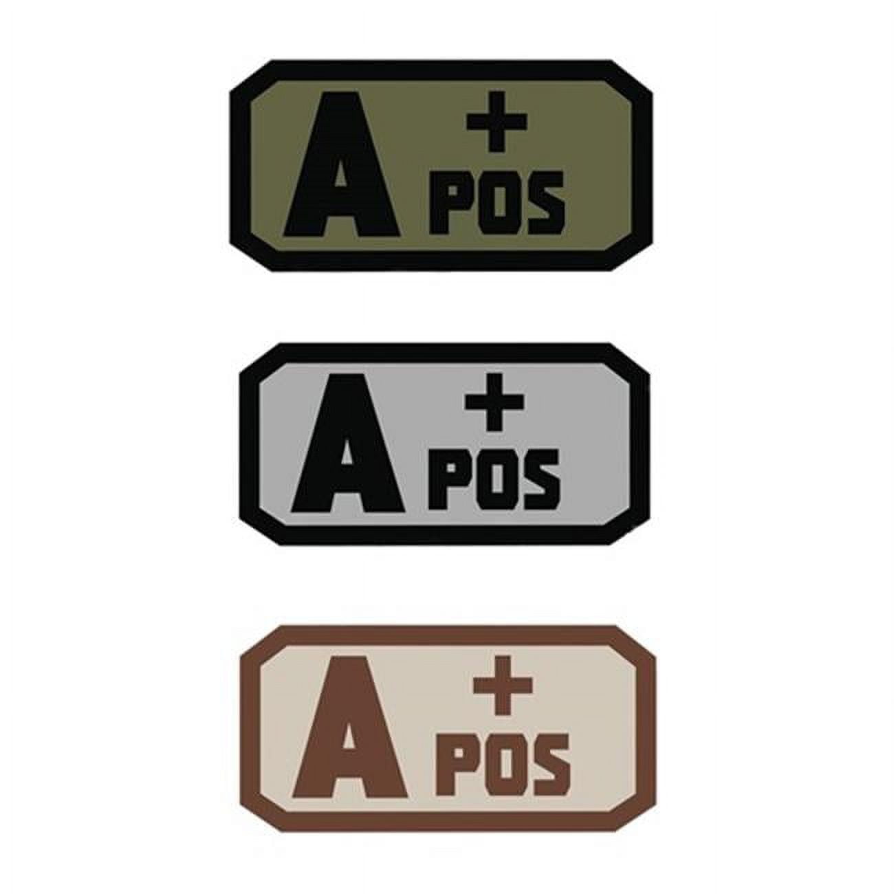 Blood Type A Plus Patch - OD Green - Walmart.com