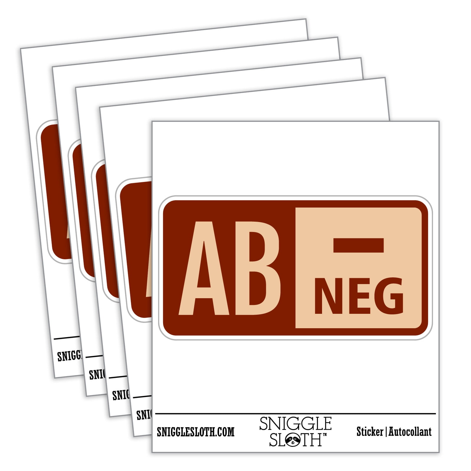 Blood Type AB Negative Medical Emergency Car Window Bumper Water Bottle ...