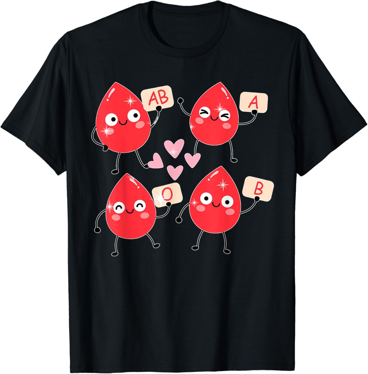 Blood Type Love Day Medical Lab Student Laboratory T-Shirt - Walmart.com