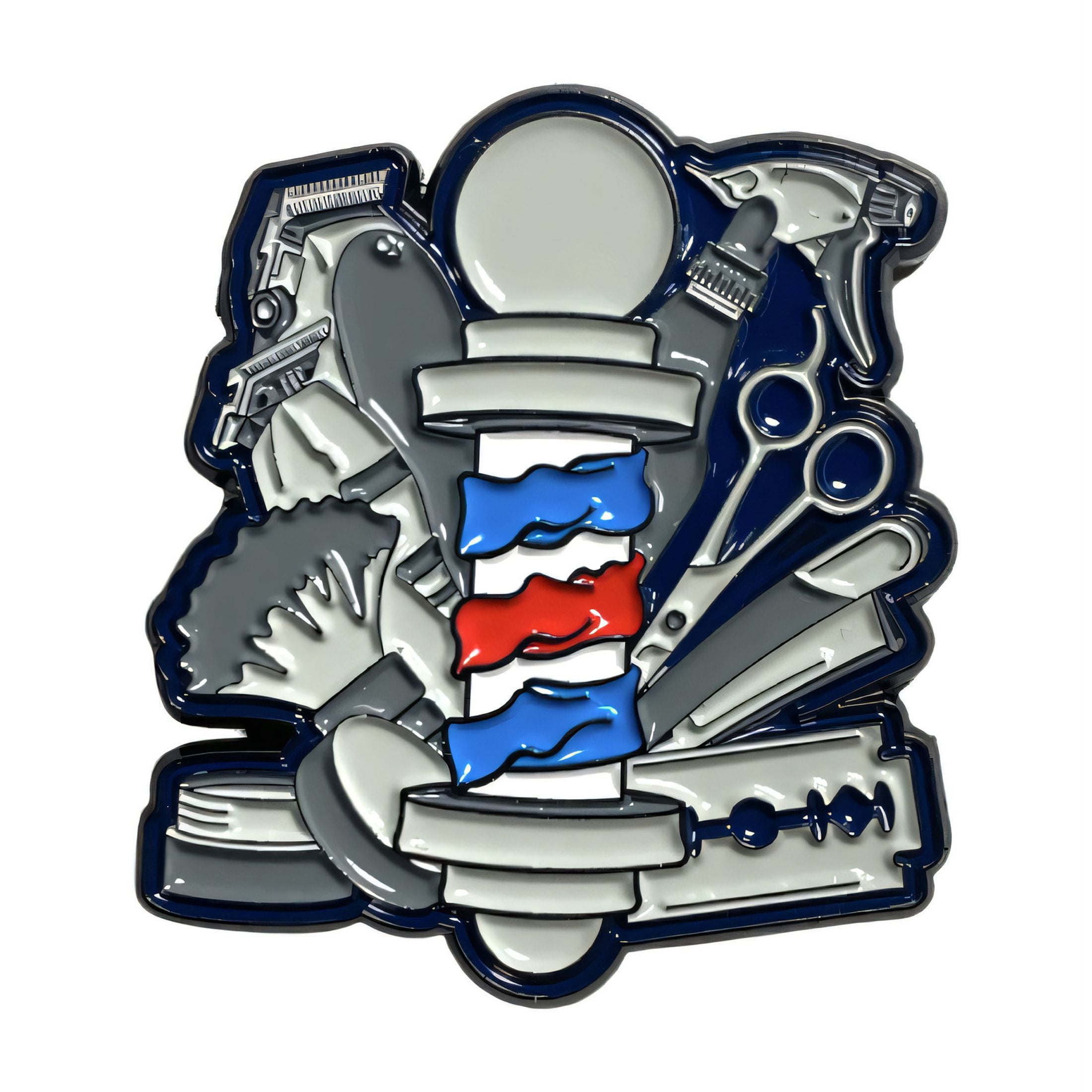 Blood Veins & Bandages 24/7 Barber Pin - Walmart.com