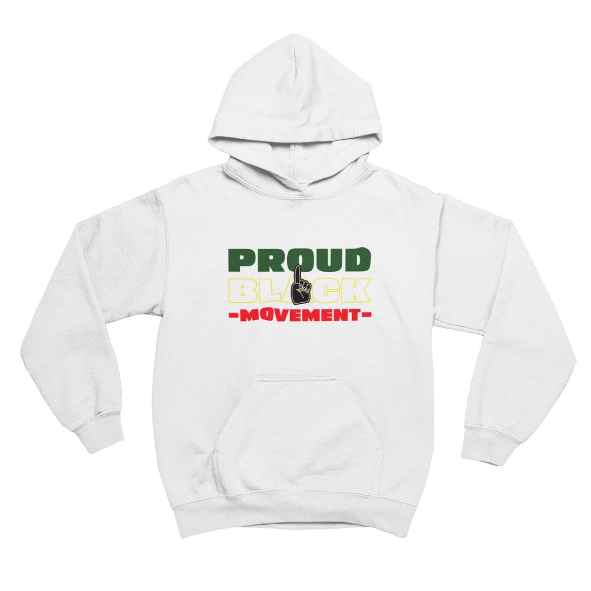 BloodLine StreetWear Black & Proud Hoodie – Black Long Sleeve Pullover ...