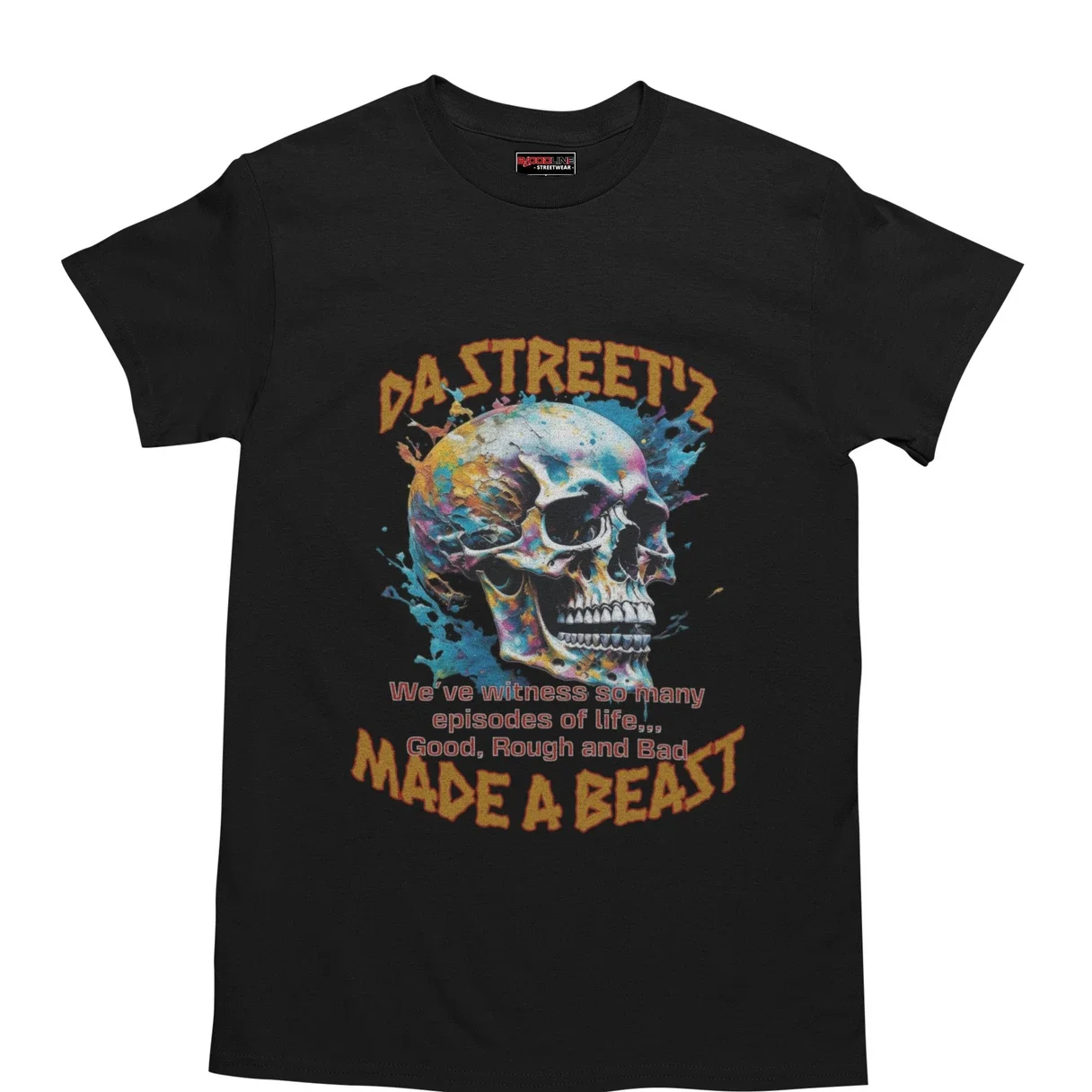BloodLine StreetWear "Da Street'z" Tee- Unisex Cotton T-Shirt - Soft ...