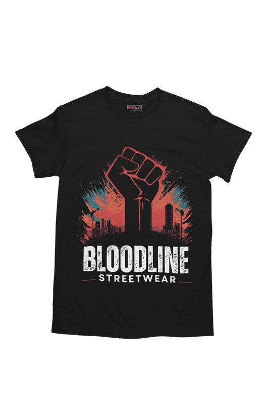 BloodLine StreetWear "Power From Within" Tee – Cotton Graphic Short ...