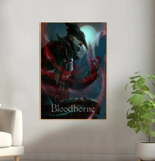 Bloodborne Game Poster, Wall Art Painting Living Room Bedroom Decor NO ...