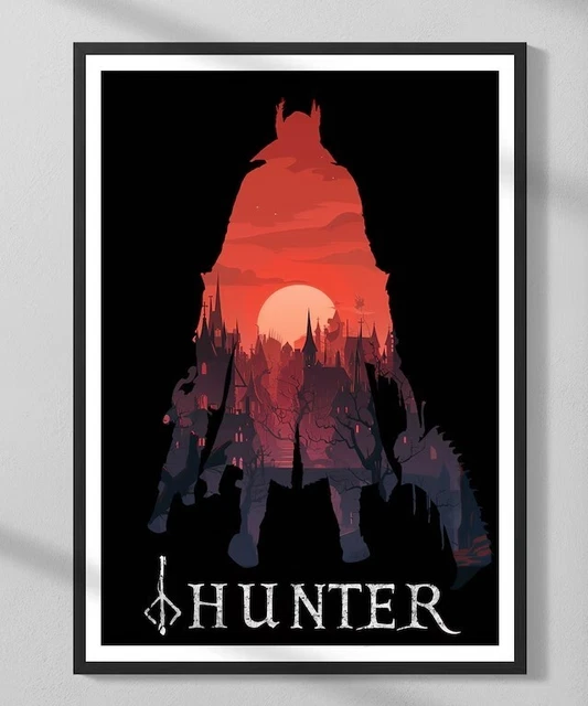 Bloodborne Hunter Gaming Poster Home Decor Vintage Art Print Cute ...
