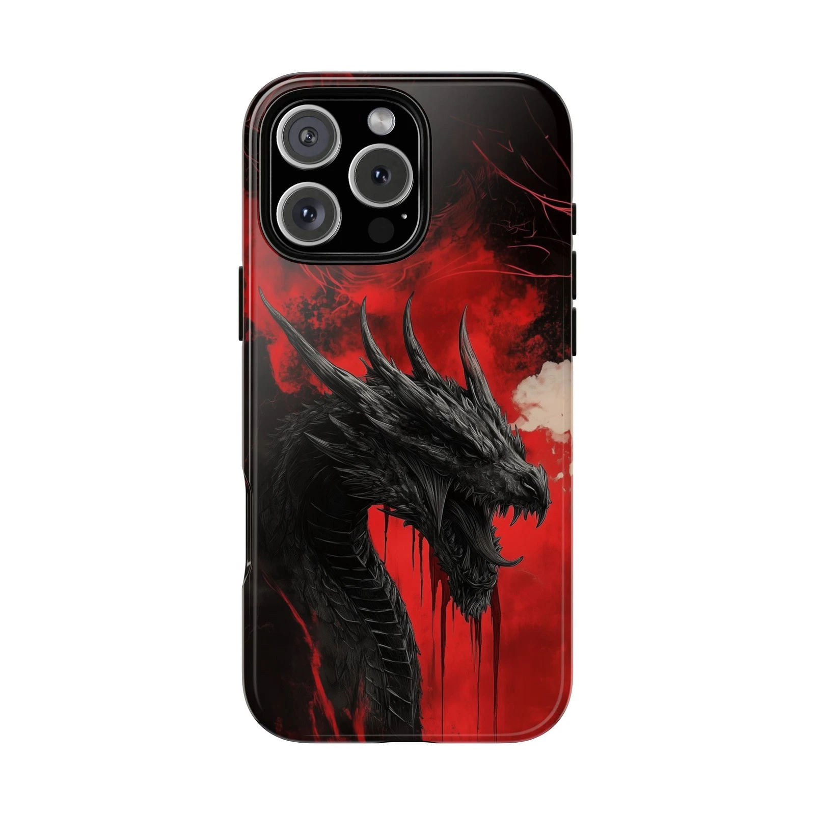 Bloodfire Dragon Netherdrake Themed Phone Case for 17 16 15 14 13 12 11 ...