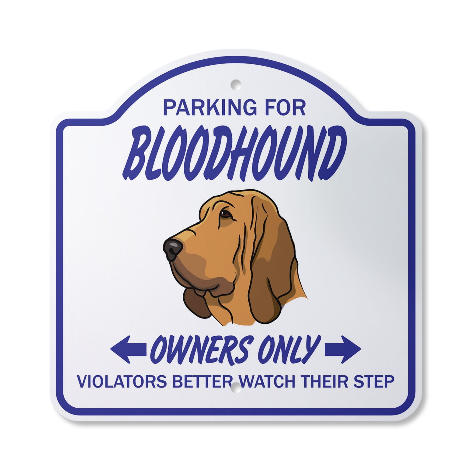 Bloodhound 12" X 12" Sign | Indoor/Outdoor Plastic | SignMission ...