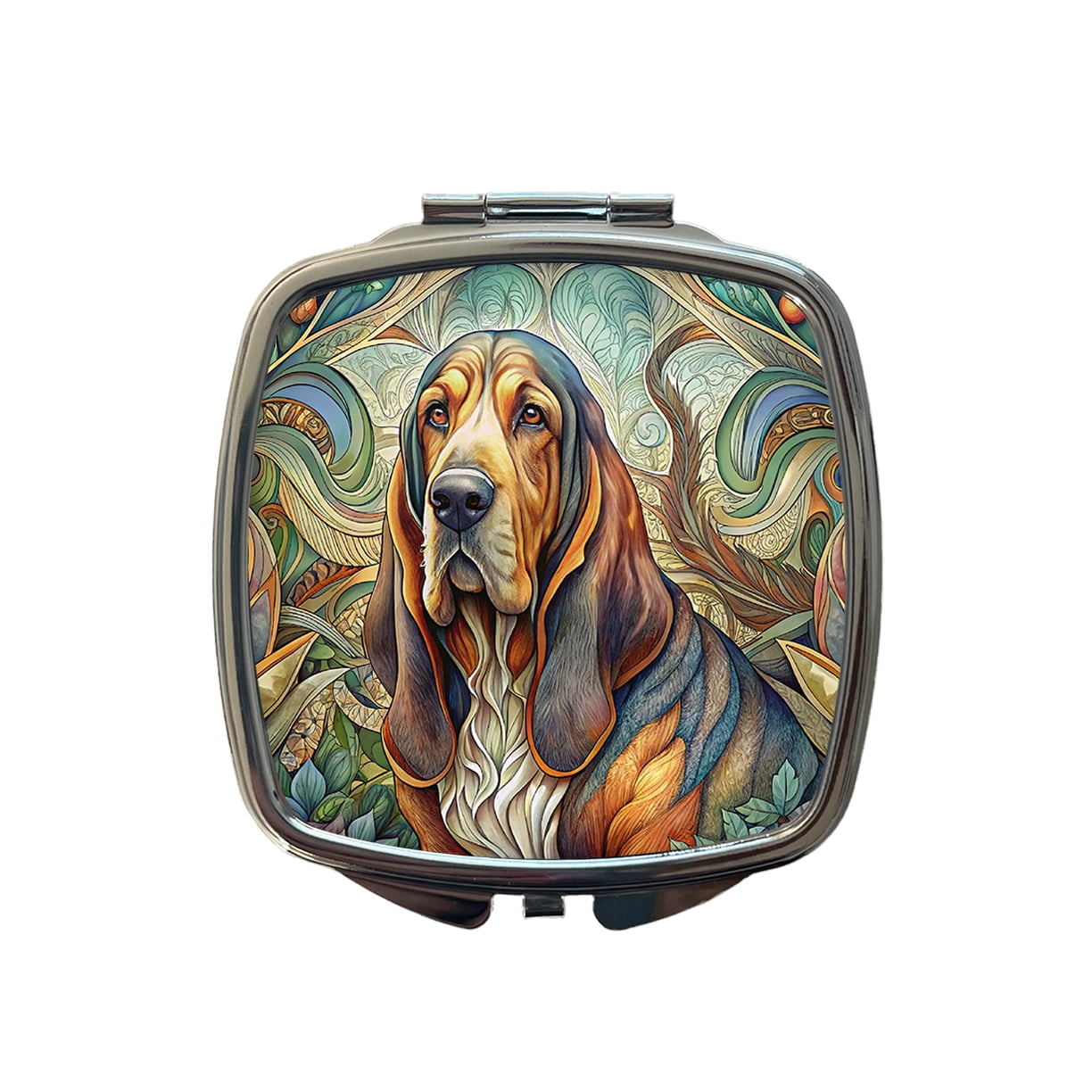 Bloodhound Dog Art Nouveau Travel Makeup Handbag Purse Small Pocket ...