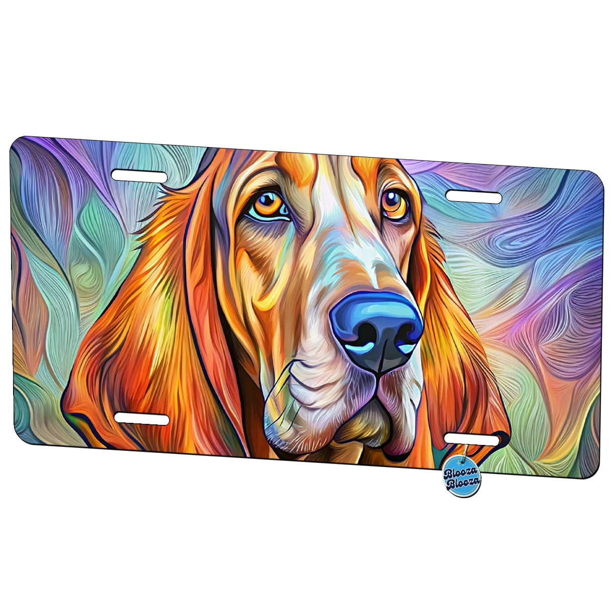 Bloodhound Dog Pop Art Metal Novelty License Plate - Walmart.com