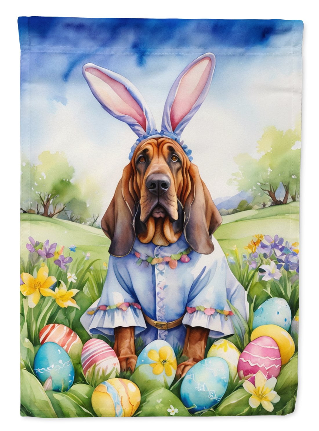 Bloodhound Easter Egg Hunt House Flag - Walmart.com
