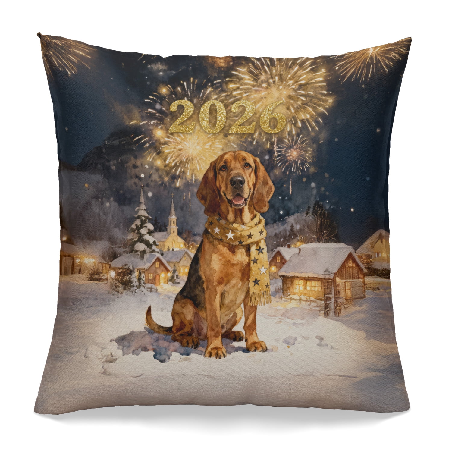 Bloodhound Happy New Year 2026 with Fireworks on New Year's Eve ...
