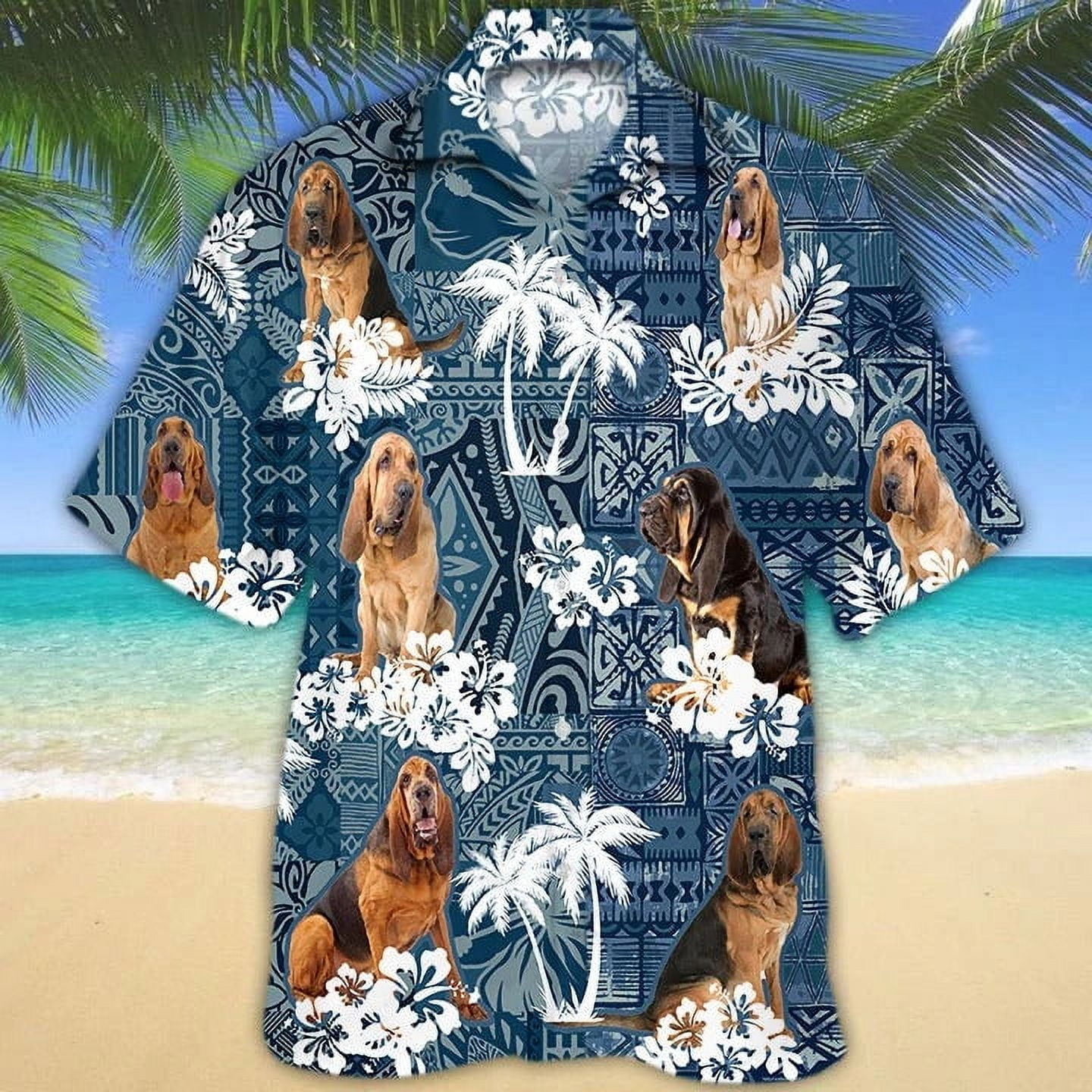 Bloodhound Hawaiian Shirt For Men And Women, Beautiful Full Print Dog ...