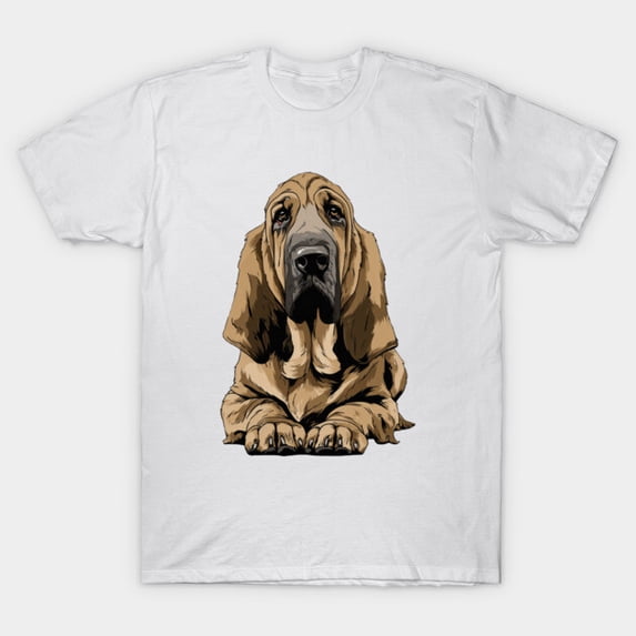 Bloodhound Hunting Sleuth Dog Tracker Pet Portrait Retro Art Unisex T ...