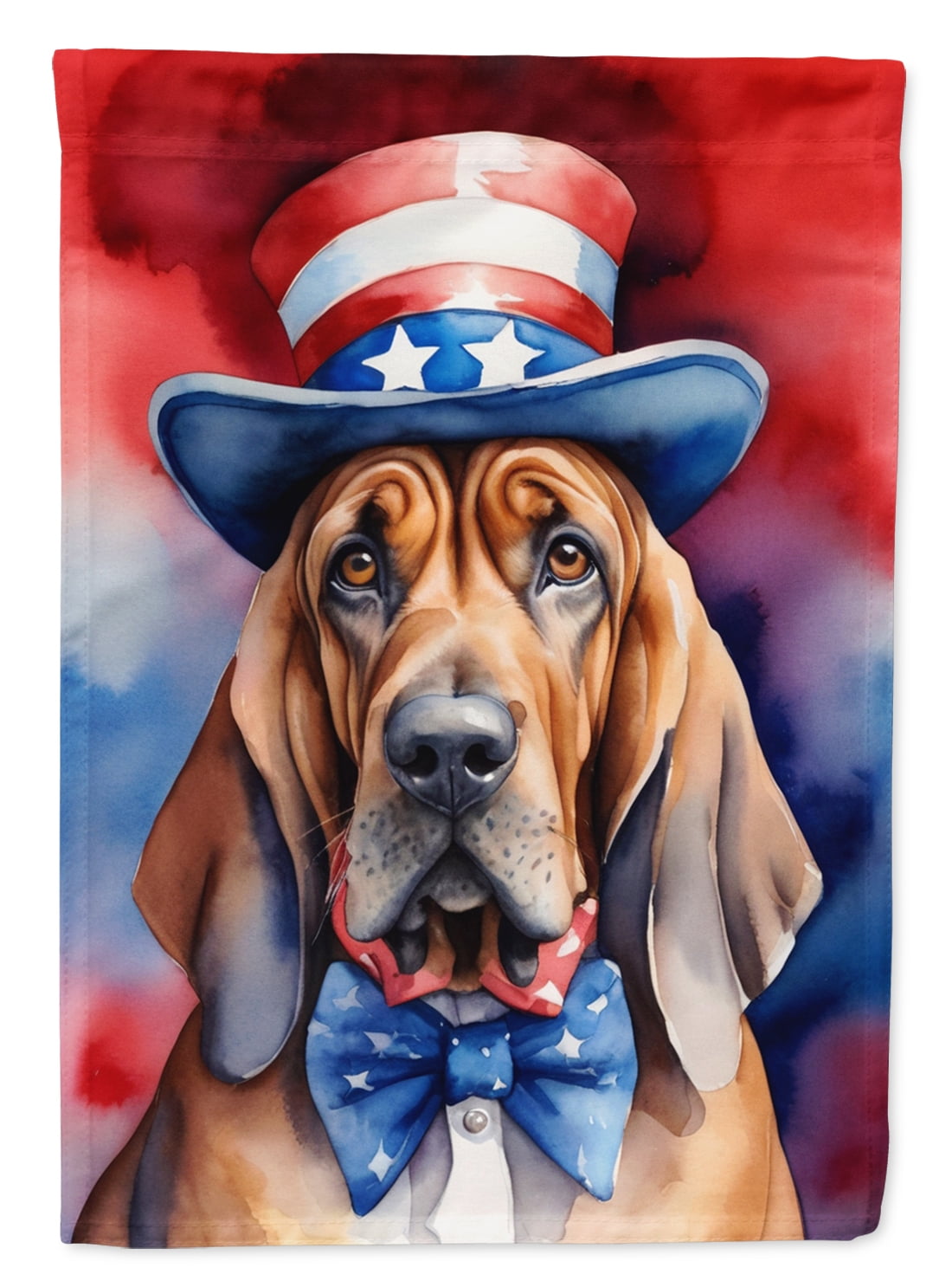 Bloodhound Patriotic American House Flag 28 in x 40 in - Walmart.com