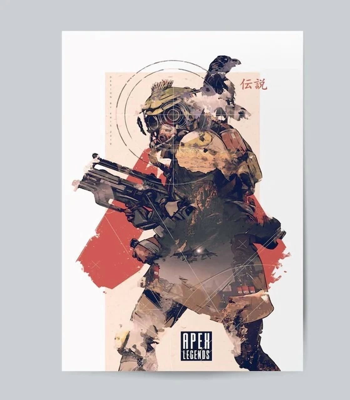 Bloodhound Poster Apex Legends Art Gaming Poster Art Home Decor Vintage ...