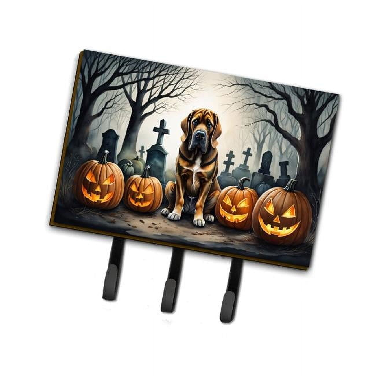 Carolines Treasures DAC2017TH68 9 x 6 in. Unisex Bloodhound Spooky ...