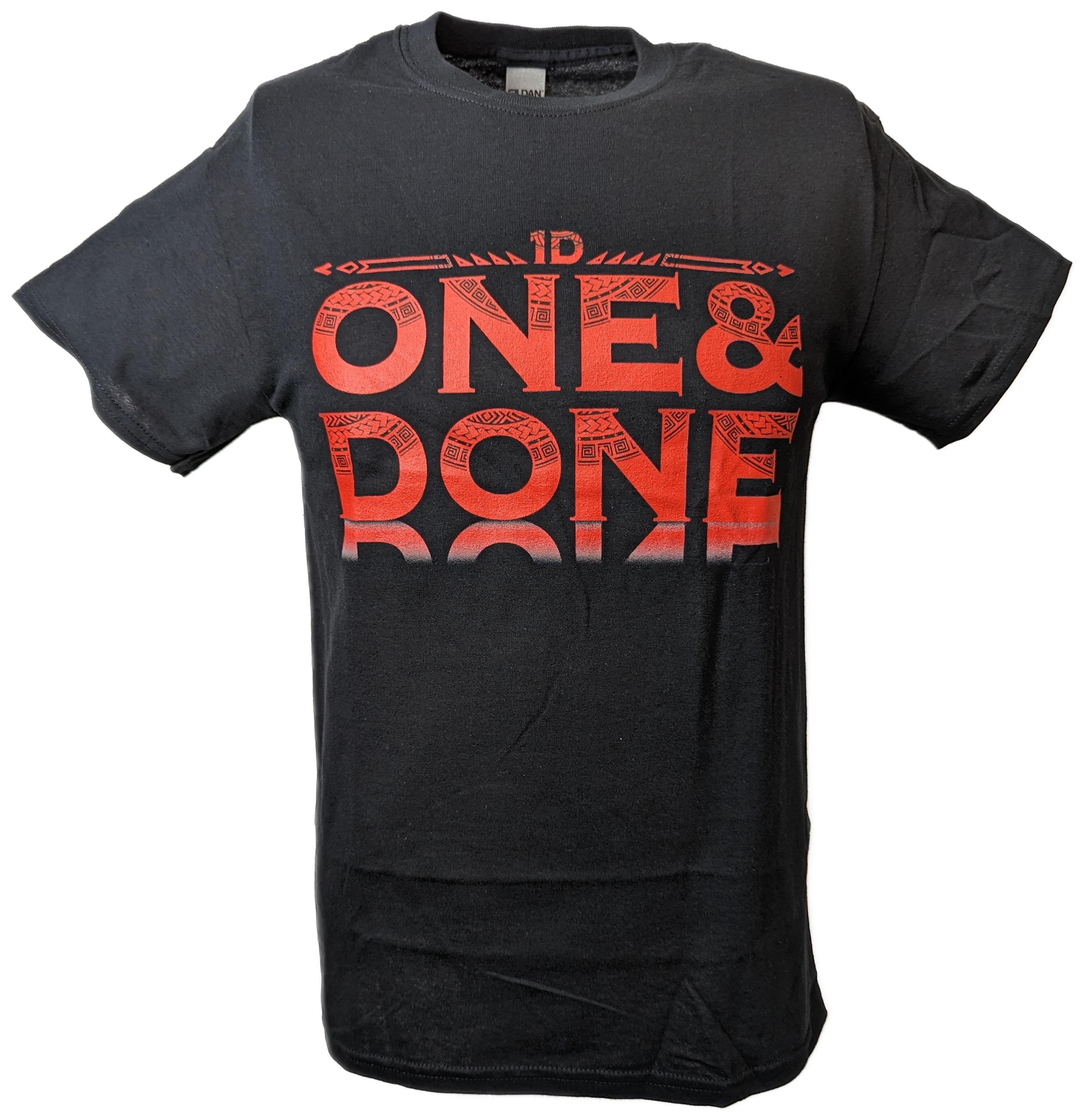 Bloodline One and Done Roman Reigns Jimmy Jey Uso Black T-shirt ...