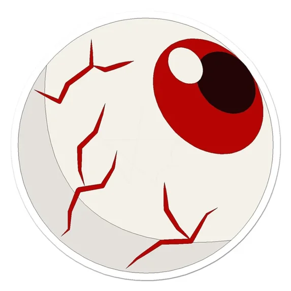 Bloodshot Eyeball Sticker Phone Decal Water Bottle Stickers Car Decals ...