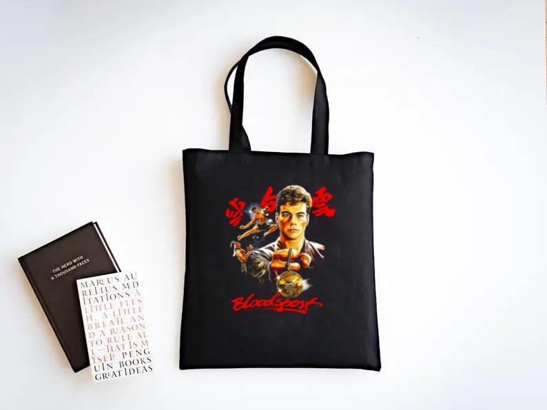 Bloodsport Jean Claude Van Damme Martial Arts Movie Helmer, Tote Bag ...