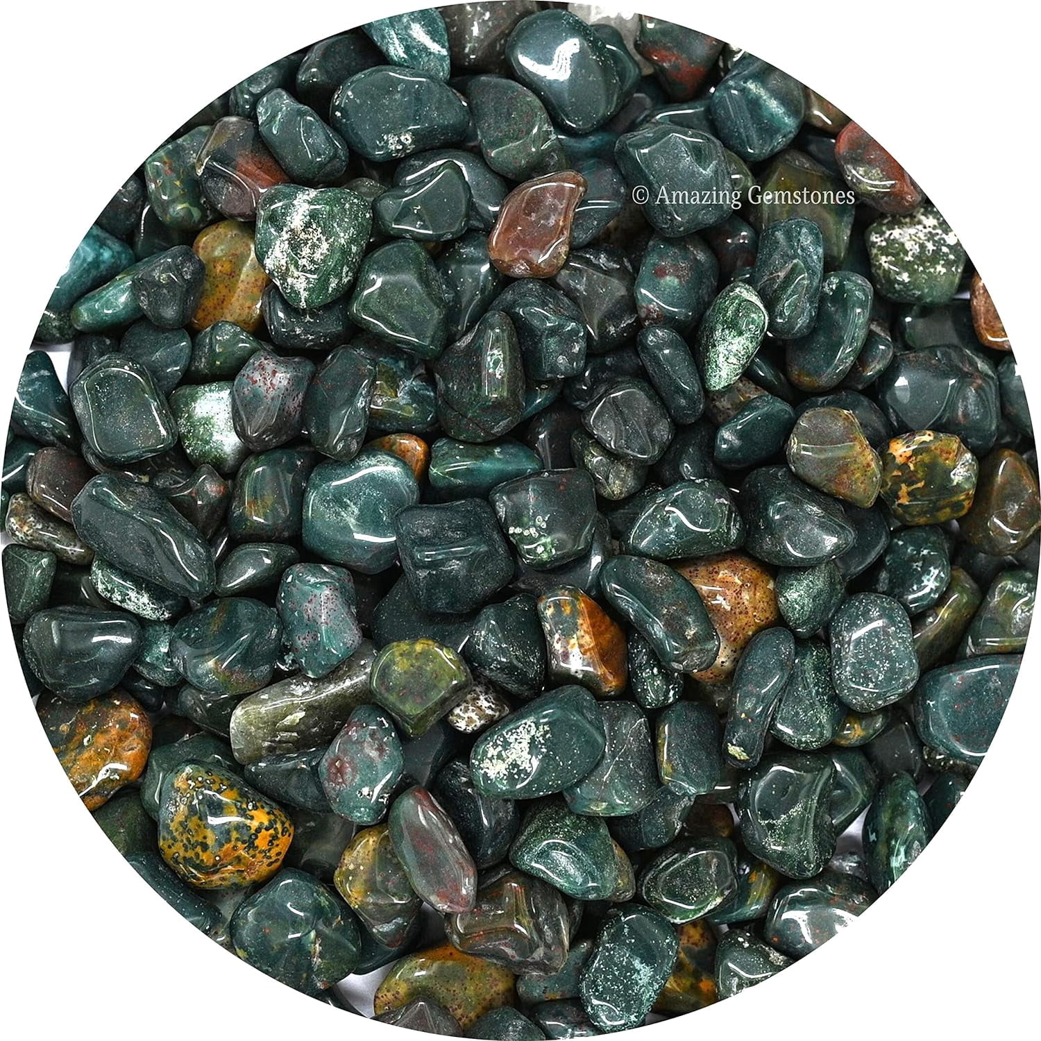 Bloodstone Crystal Chips - Healing Crystals Tumbled Chips Gemstone ...