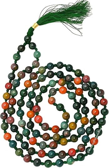 Bloodstone Mala Beads 108 Buddhist Prayer Beads Japamala (Knotted ...