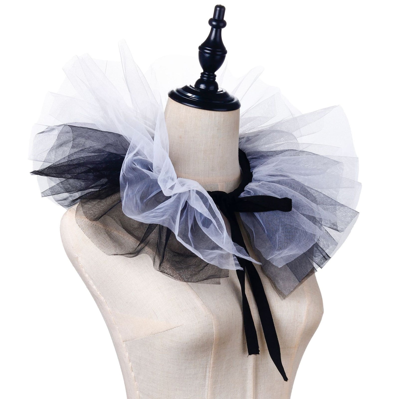 Bloodsucker Ruffled Collar Girls Cosplay Tie Victorian Collar Lapel ...