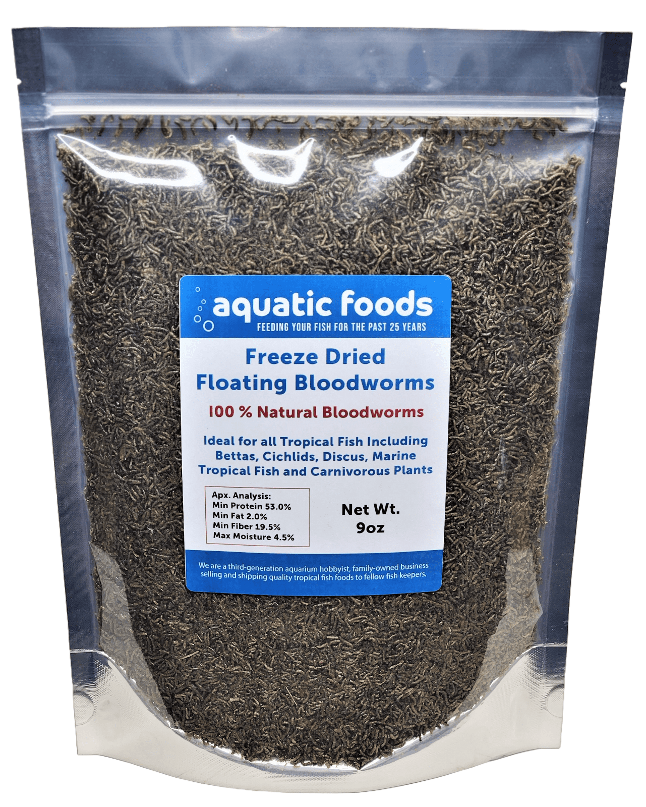 Bloodworms, Premium Grade A Floating Freeze Dried Bloodworms for All ...