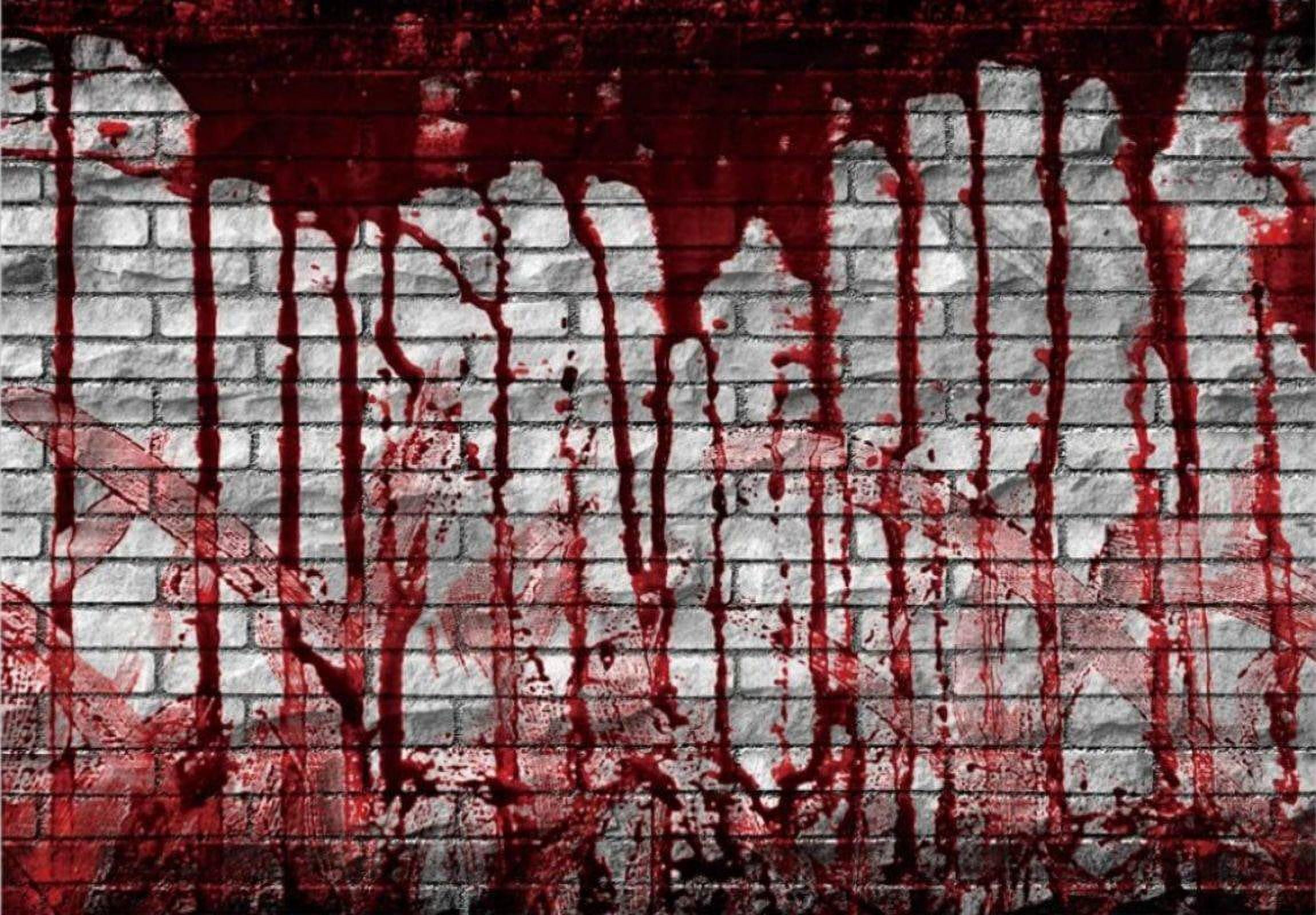 Bloody Backdrop Grey Bricks Background Photography Scary Masquerade ...