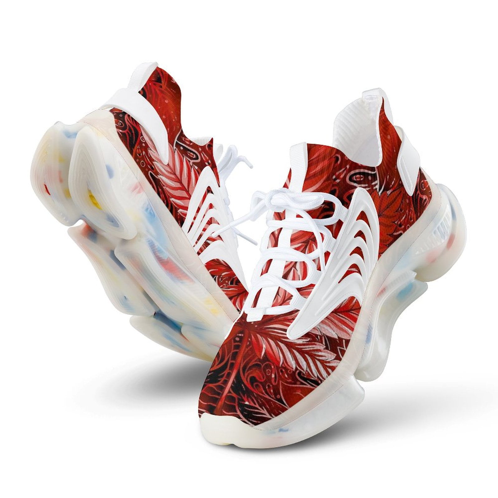 Bloody Butterfly Maple Leaf Walking Shoes for Men Woman Lightweight ...