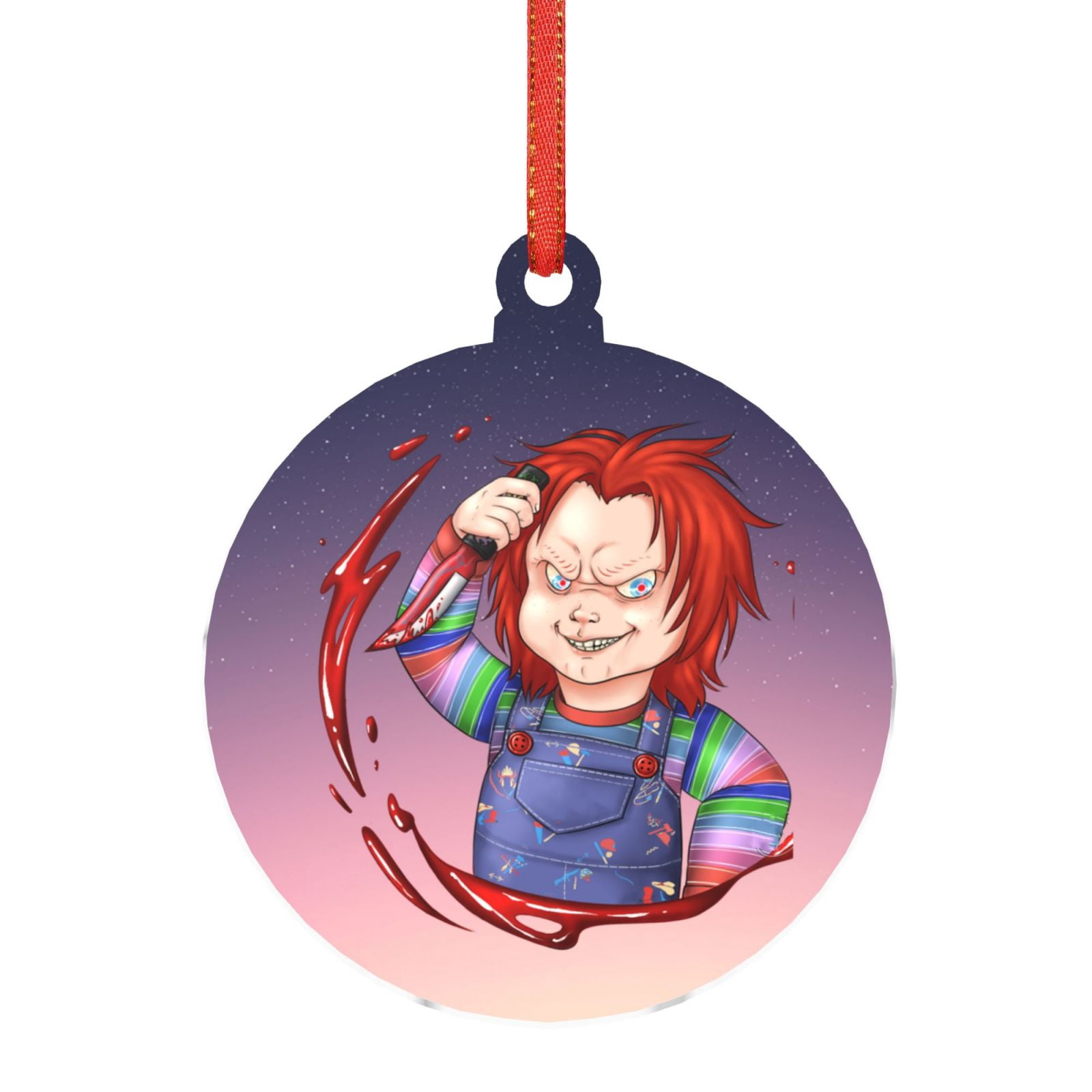 Bloody Chucky Acrylic Christmas Ornaments Christmas Tree Hanging ...