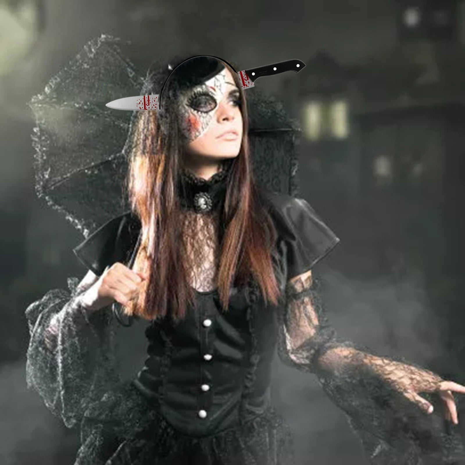 Cleaver Headband - Halloween Hair Accessory, Butcher Knife Prank Prop ...
