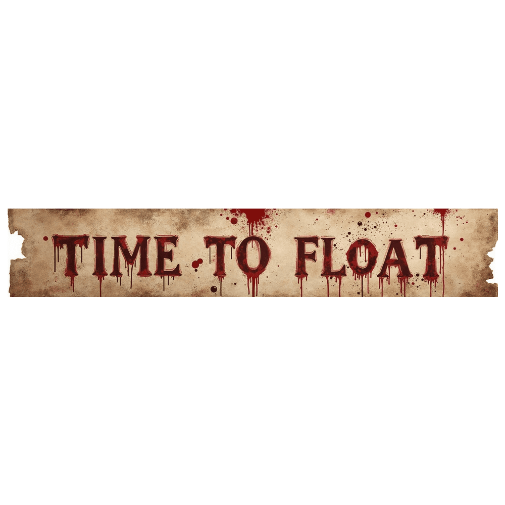 Bloody Design Horror Banner Dripping Text Party Decoration Creepy Theme ...