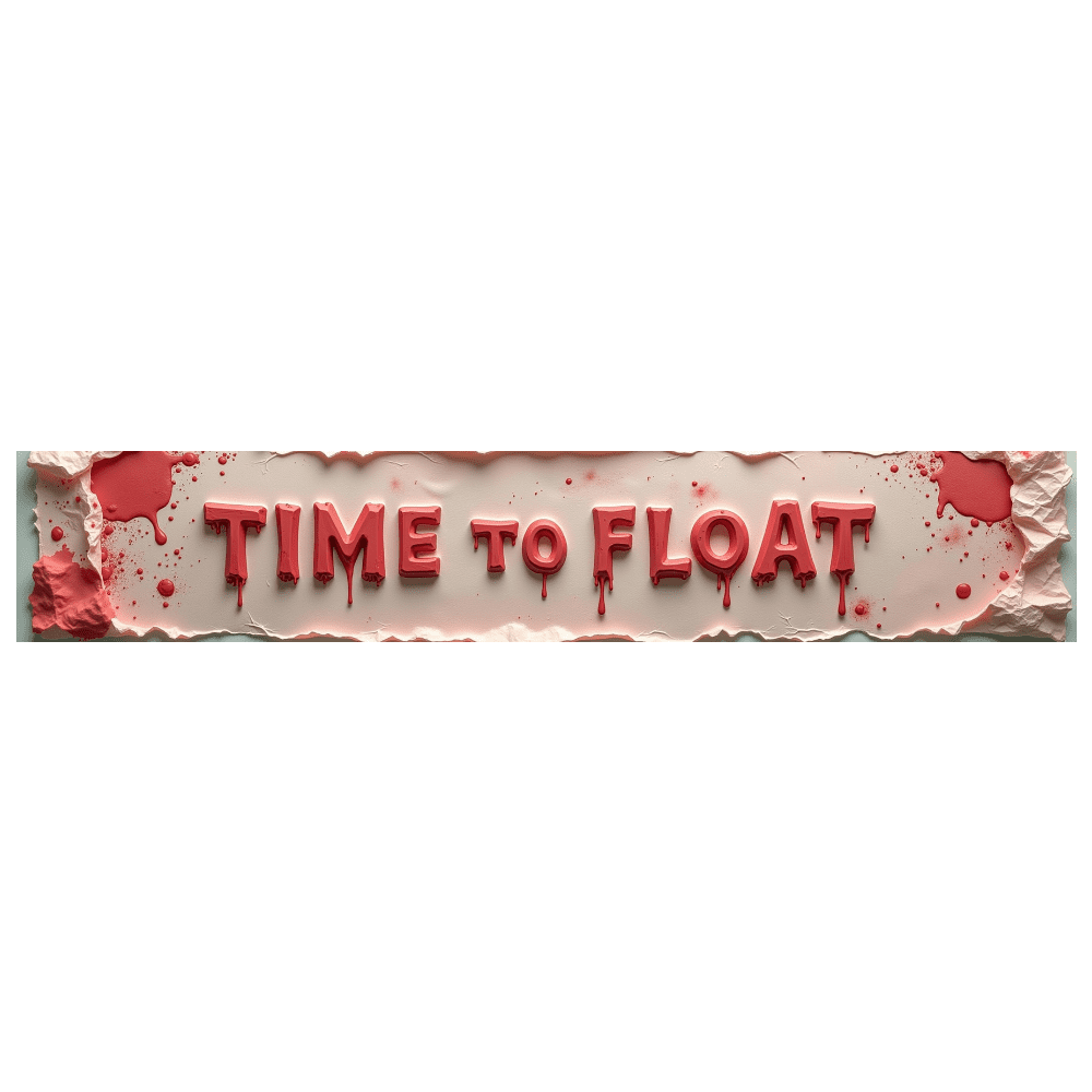 Bloody Design Horror Banner Dripping Text Party Decoration Creepy Theme ...