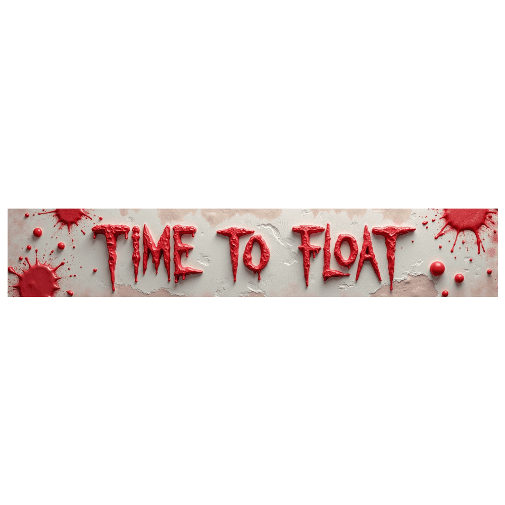 Bloody Design Horror Banner Dripping Text Party Decoration Creepy Theme ...