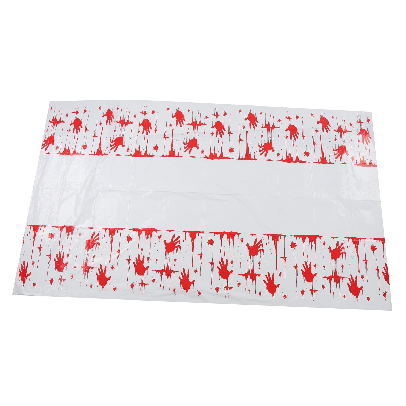 Bloody Handprint Tablecover Disposable Plastic Horror Party Blood ...
