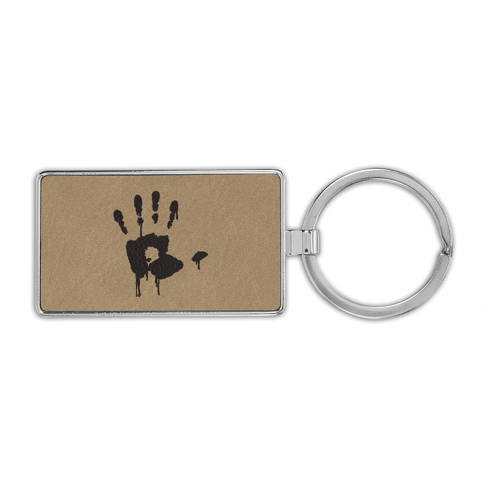 Bloody Handprint Zombie Premium Leatherette Keychain zombies apocalypse ...