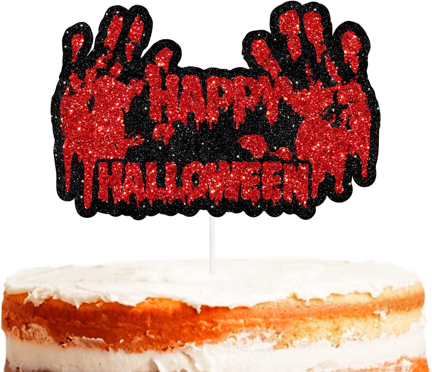 Bloody Hands Cake Topper Pick for Halloween Theme Decor Supplies Boy ...