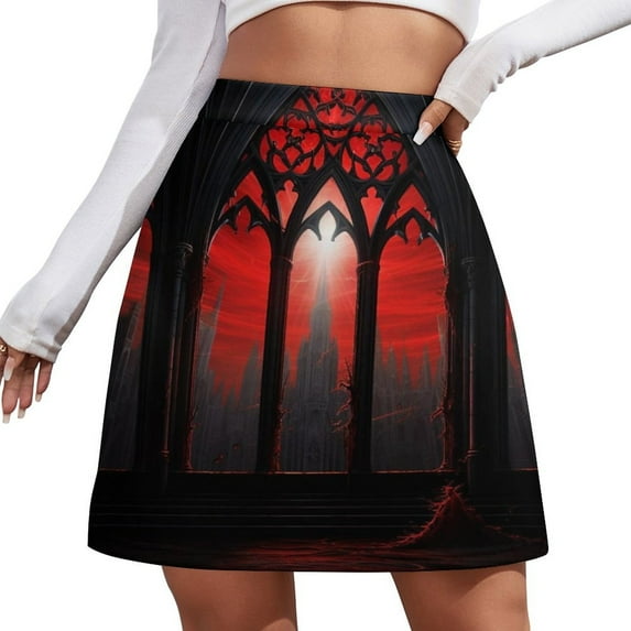 Bloody House Women's High Waist Skirt Stretchy Casual Mini Skirt ...