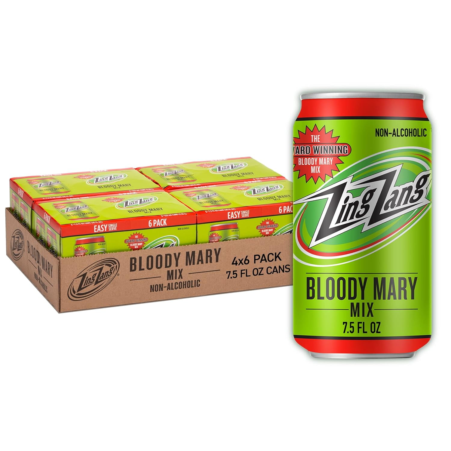 Bloody Mary Mix, Non-Alcoholic Cocktail Mixer with a Bold-Tasting Seven ...