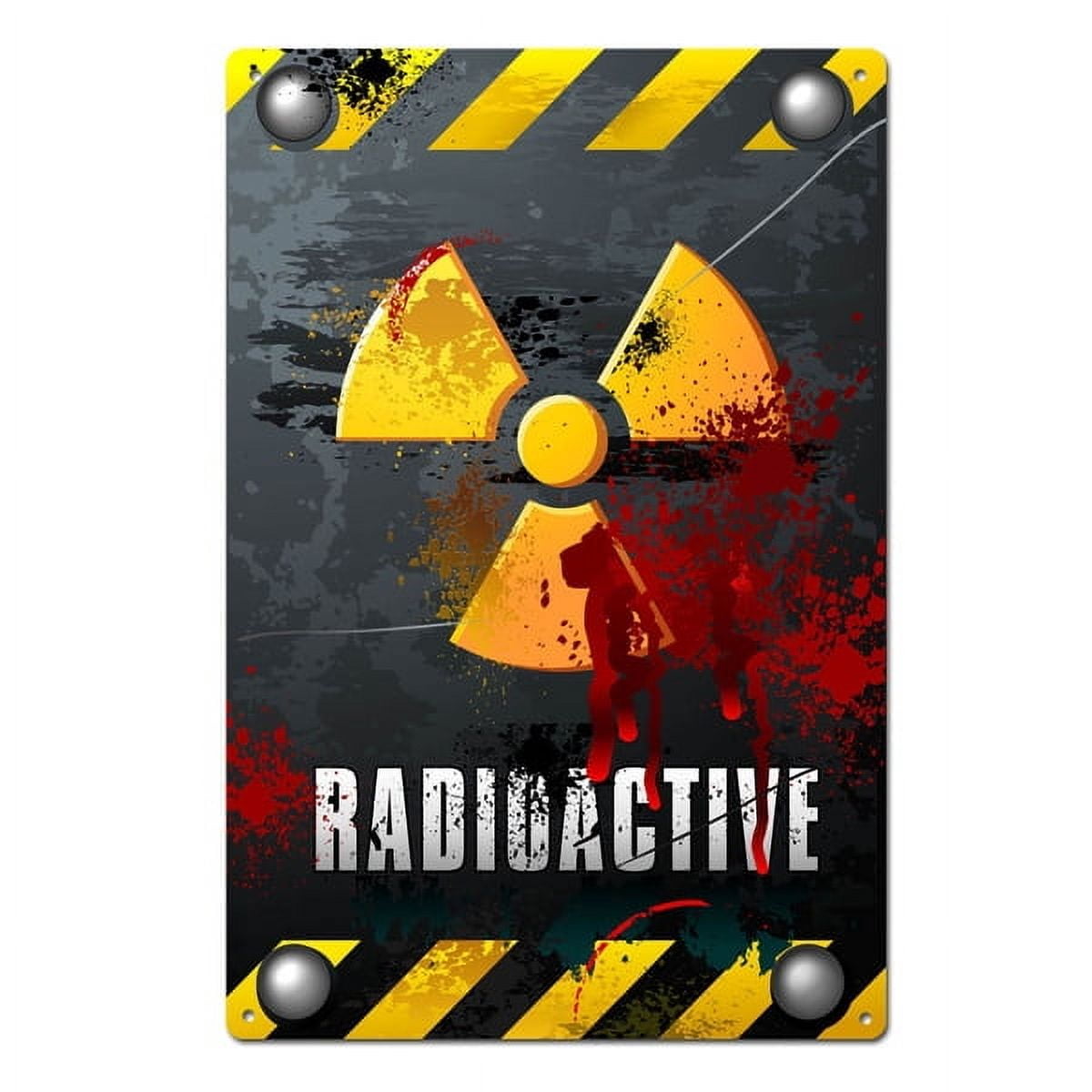 Bloody Radioactive Zombie Tin Sign Metal Sign Metal Decor Wall Sign ...