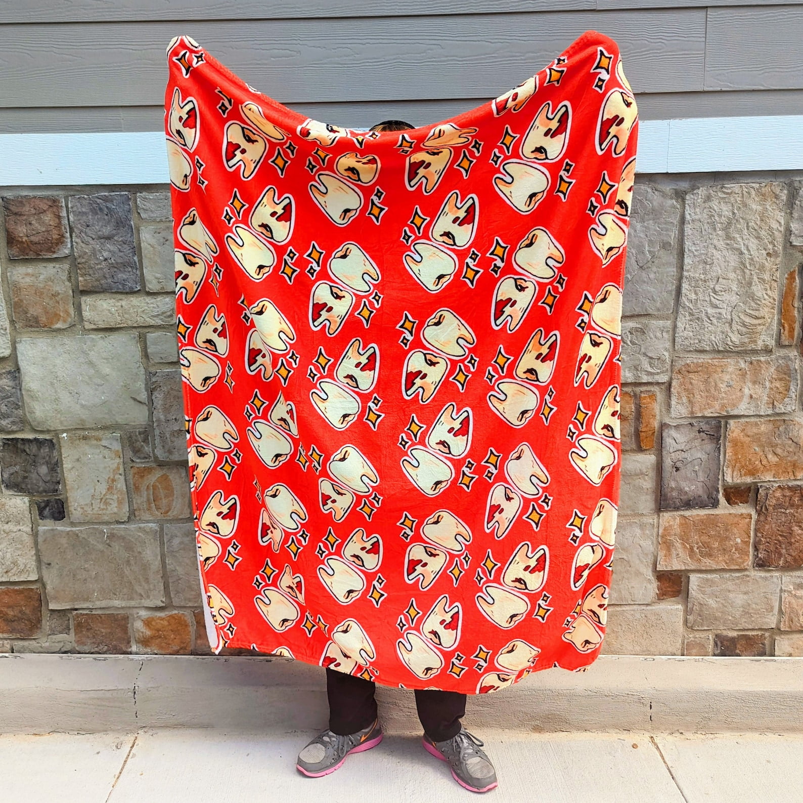 Bloody Teeth Blanket - Walmart.com