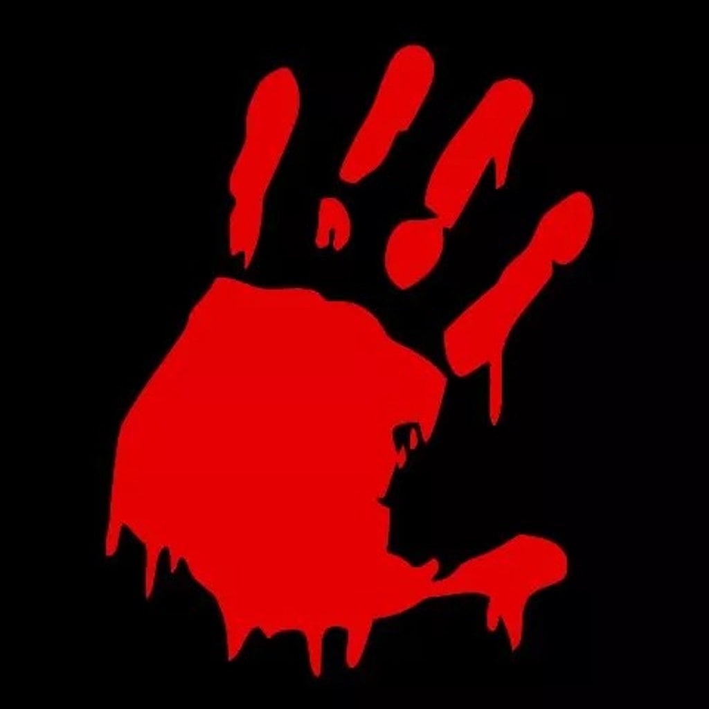 Bloody Zombie Hand Halloween Horror Die Cut Vinyl Decal Oracle 651 (Red ...