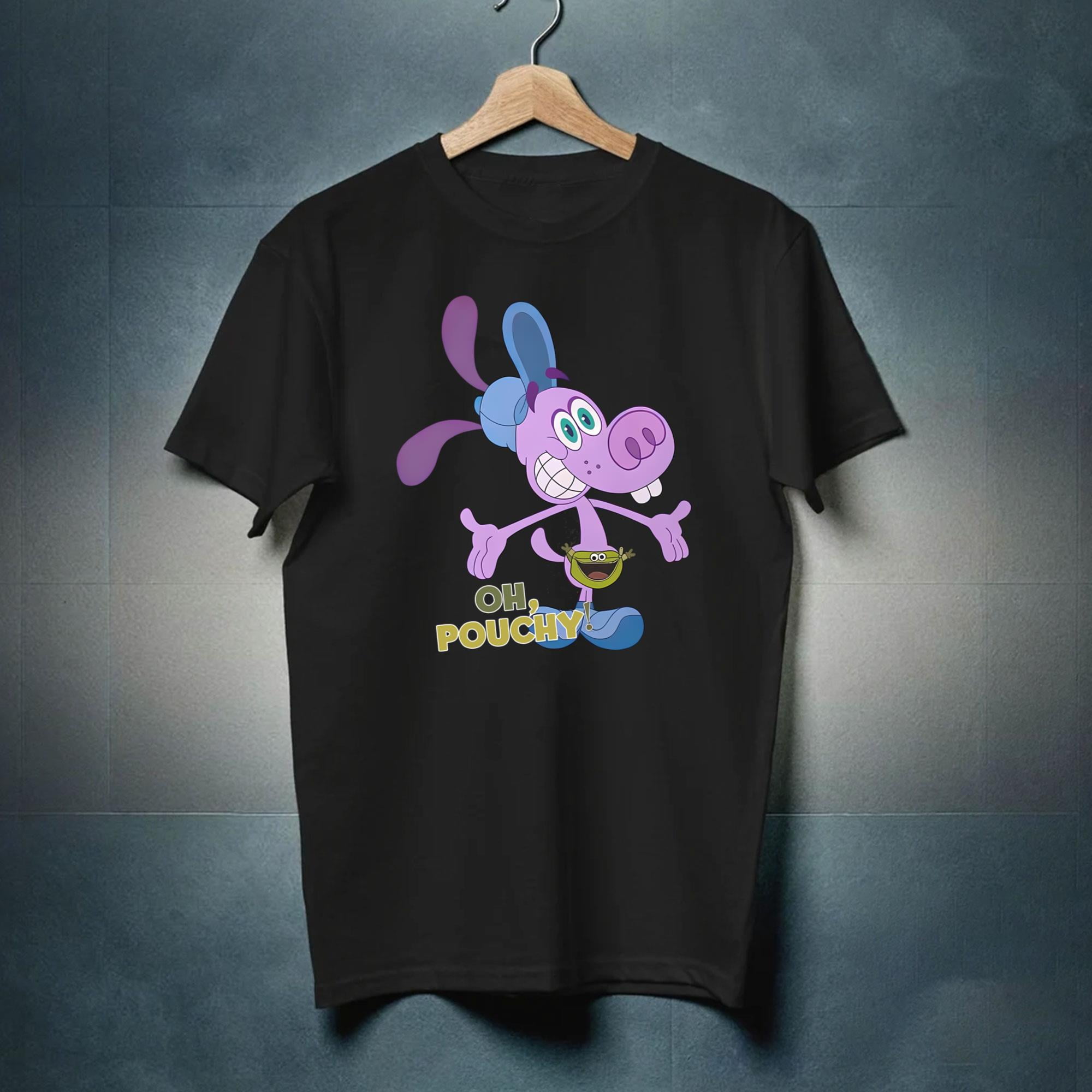 Bloofy and Pouchy Cartoon Style Shirt, Funny Emotion Duo Graphic Tee ...