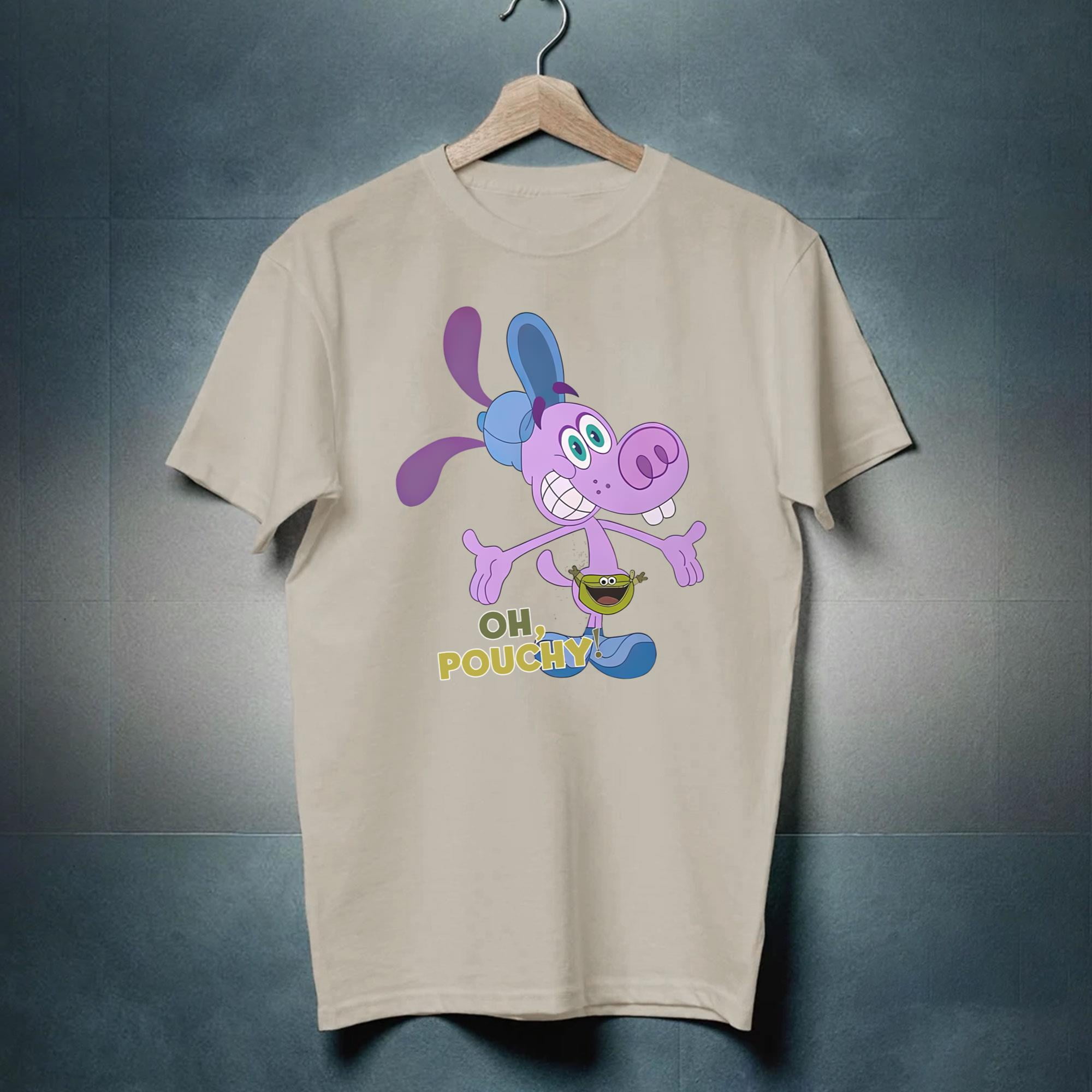 Bloofy and Pouchy Cartoon Style Shirt, Funny Emotion Duo Graphic Tee ...