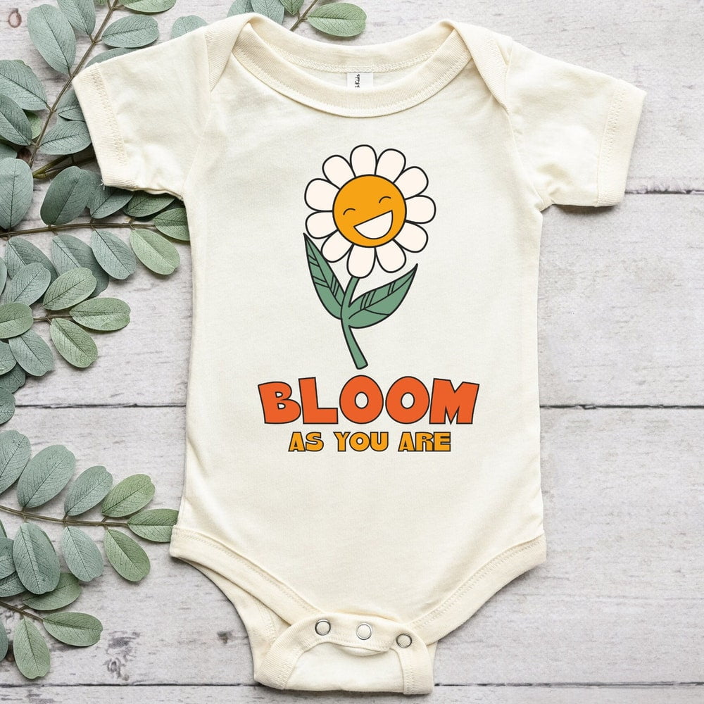 Bloom As You Are Bodysuit, Flower Girl Clothes, Flowers Baby Gift ...