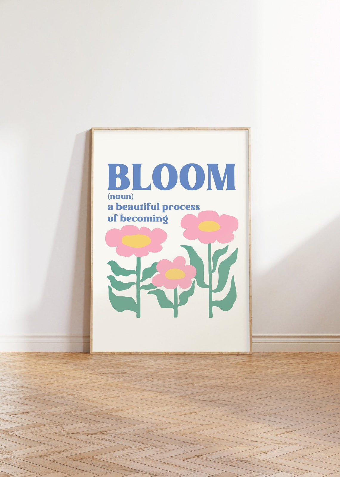Bloom A Beautiful Process Of Becoming, Self Love Poster, Positive Quote ...